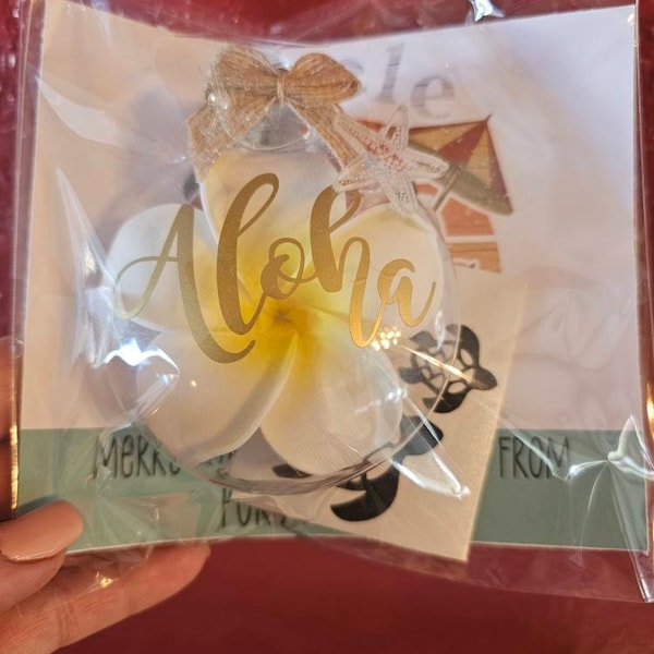 Aloha Christmas Ornament, Personalized Year Hawaii Gifts, Mele ...
