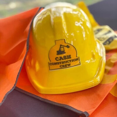 INSTANT DOWNLOAD Printable Construction Hard Hat Stickers / Favor Tags ...