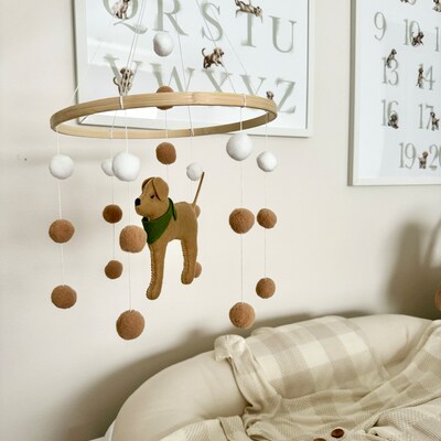Labrador Retriever Nursery Print, Boy and Dog Print, Toddler Room Decor ...