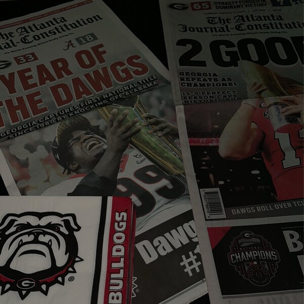 Georgia Bulldogs National Champions 2021-2022 AJC Limited Edition 16 ...