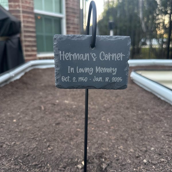 Pet Chicken Hen Memorial Garden Sign With Hanging Stake - Honor Your ...