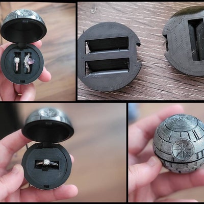 Death Star Ring Box for Weddings or Marriage Proposals Stand and ...