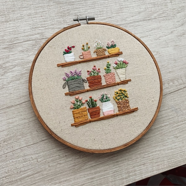 The Flower Shop Embroidery Pattern - Instant Digital Download - PDF ...