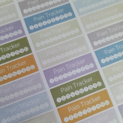 Pain Tracker Stickers // Spoonie Stickers Functional Planner Stickers ...