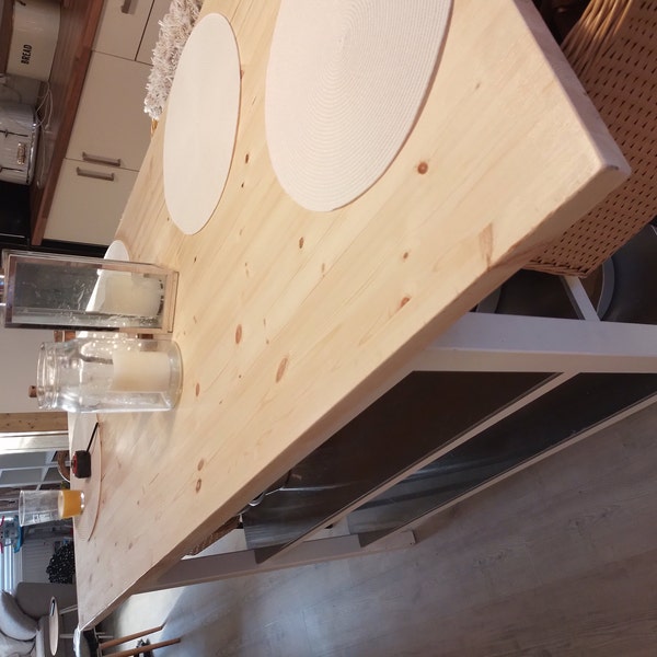 DIY // Unfinished Solid Pine Table Top - Etsy UK