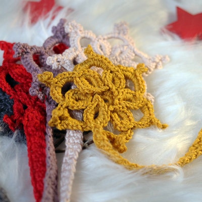 Crochet Pattern Bookmark wing With Star - Etsy