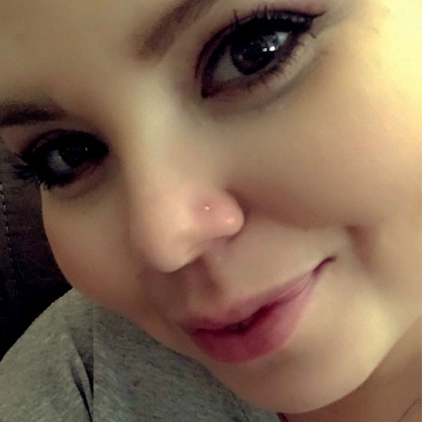Super Tiny Flat, Gold Nose Stud, 14k Gold Filled Discreet Nose Ring for ...