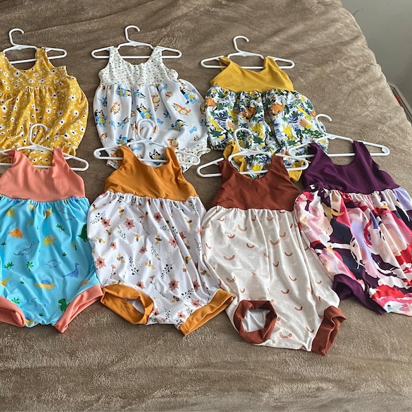 Sinclair Romper PDF Sewing Pattern, Including Sizes 12 Months - 14 ...