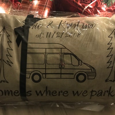 Personalized Family Sprinter Van RV Pillow This is Home Home is Where ...