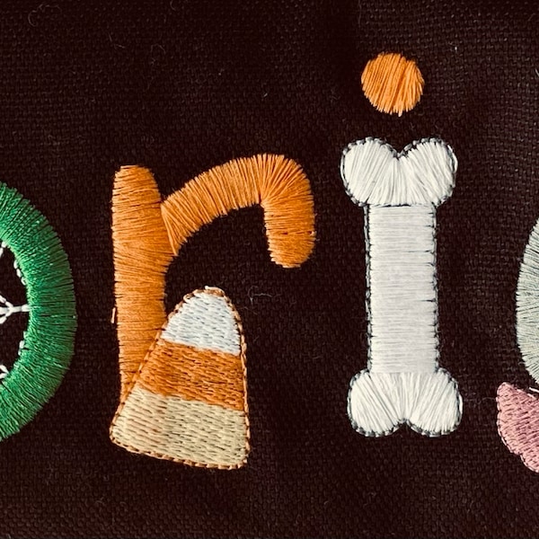 Halloween Alphabet Monogram Font Machine Embroidery Designs - Etsy