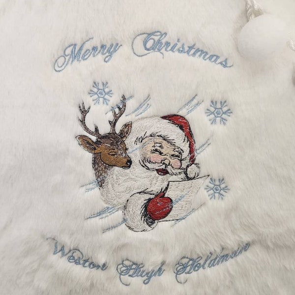 Dear Santa - Machine Embroidery Design in 3 Sizes for Hoop 4x4", 5x5 ...