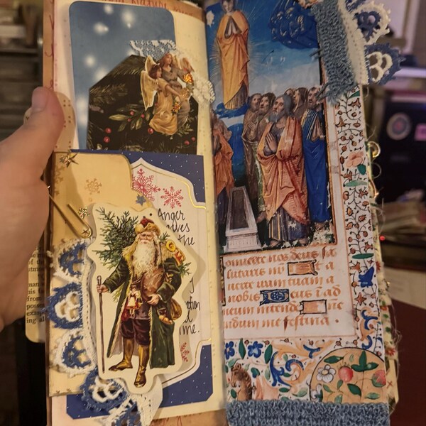 Ephemera Filled Bag, Handmade Eclectic Embellishments, Scrapbook, Junk Journal Supplies - Etsy