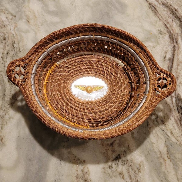 100% Handcrafted Wooden Basket Bases W/ Mandala Designs and Holes for ...