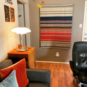 Vintage Raanu. Vintage Finnish Hand Woven Wall Decor, Striped White ...