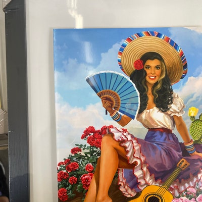 Personalized Portrait Classic Pin up Art Poster Realistic Style ...