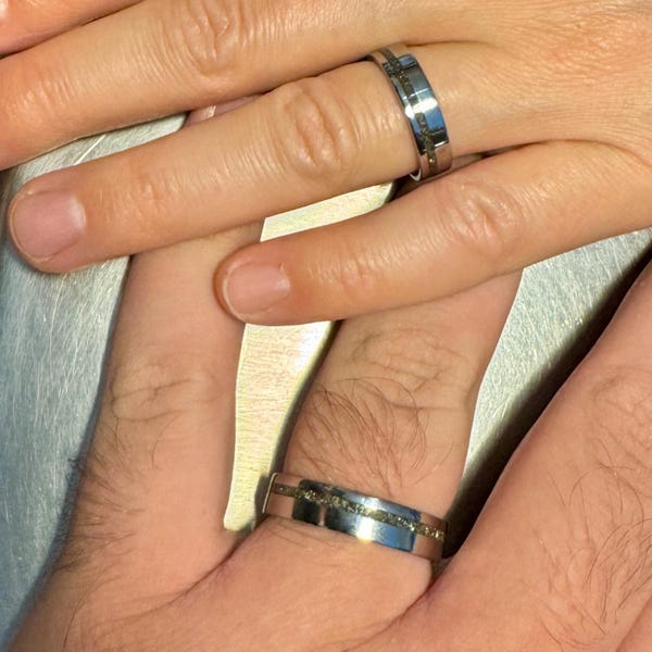 Simple Titanium Ring, Classic Wedding Band, Mens Modern Ring, Womens ...