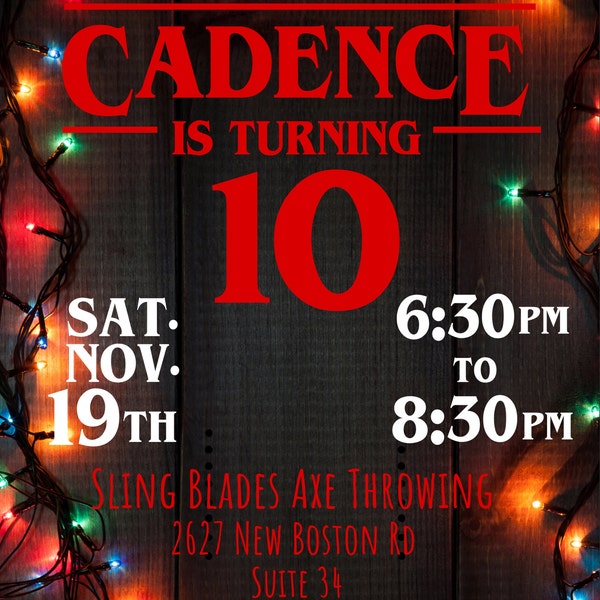 Black and White Striped Birthday Invitation - It's Showtime Editable ...