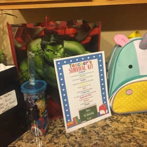Digital Download Teacher's Survival Kit Printable, Teacher Gift, First ...