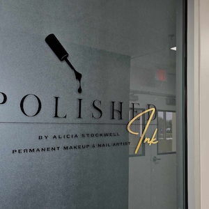 Custom Business Logo Vinyl Decal / Personalized Store Decal / Logo ...