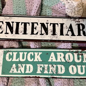 Henitentiary Funny Chicken Coop Sign Backyard Chicken Gift Cute Chicken ...