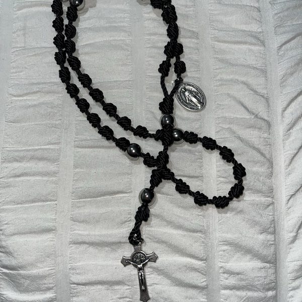 PREPARE Knotted Rosary | Rope Rosary |twine Rosary | Cord Rosary ...