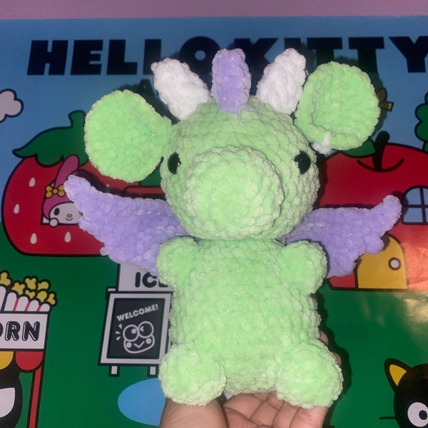 Kawaii Dragon | Mythical Creature | Beginner Crochet Amigurumi Pattern ...