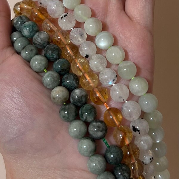 6mm Trolleite Beads - Natural Stone - 15" - Full Strand - Etsy