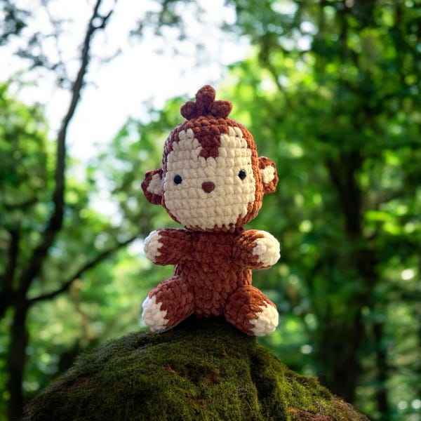 Hoodie Baby Monkey Crochet Pattern - Etsy