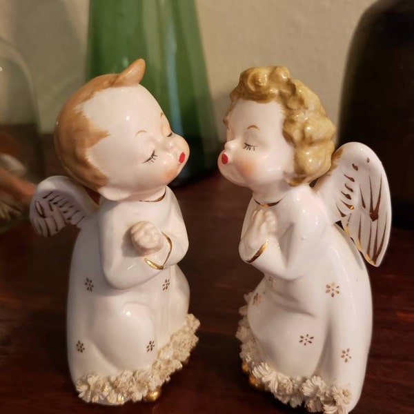 Vintage Blue Bird Salt Pepper Shaker Set Anthropomorphic Bluebird Mid ...