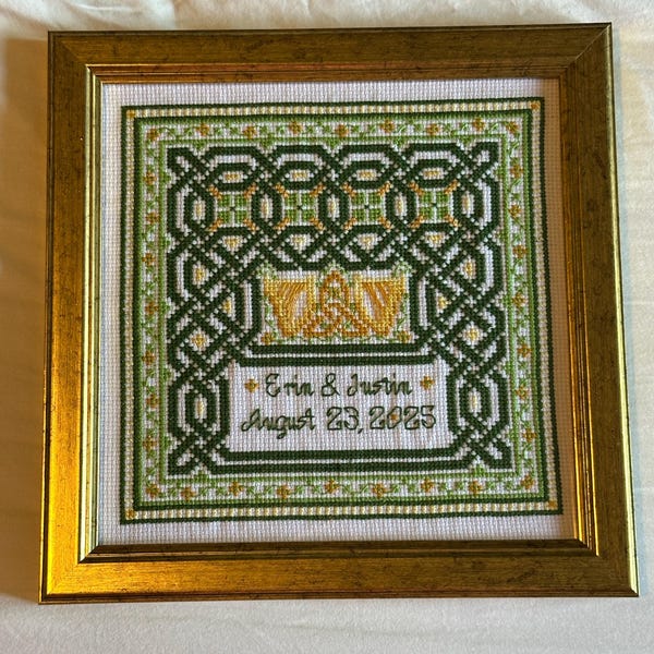 Celtic Cross Stitch Pattern: Irish Wedding and St Patricks Day (PDF ...