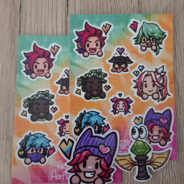 Chibi Heartsteel Stickers - Etsy