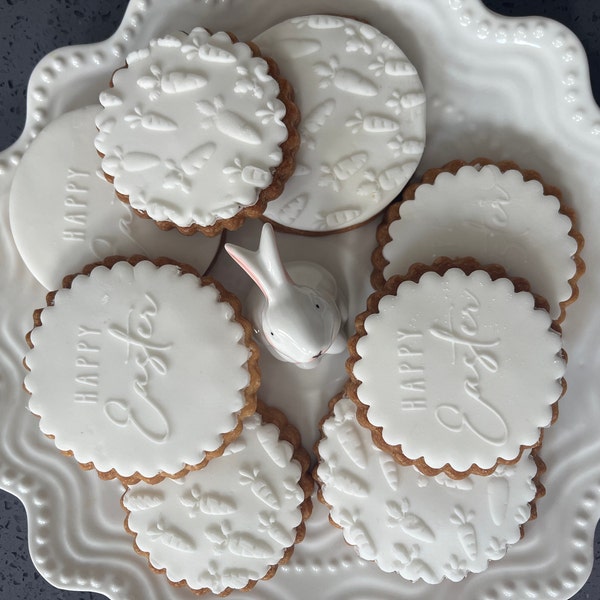 Easter Embosser Acrylic Fondant Stamp, Debosser for Cookies, Cupcakes ...