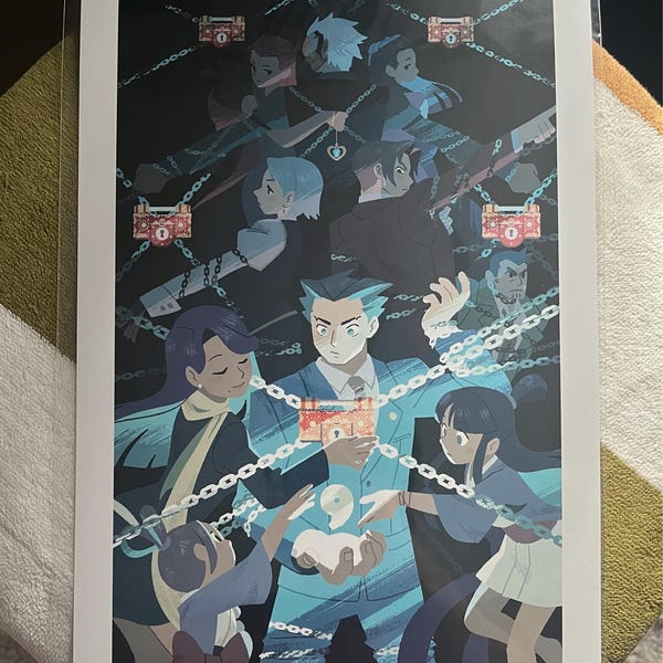 Ace Attorney Print "psychelock" - Etsy