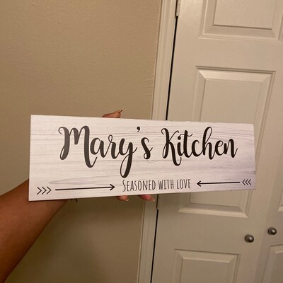 Personalized Kitchen Sign Custom Kitchen Sign Wood Sign for - Etsy