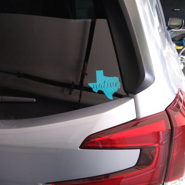 Texas Native Decal, Texas Car Decal, Texas Decal, Texas Sticker, Texas ...