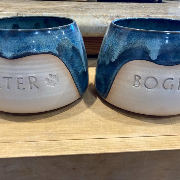 Personalised Spaniel Bowl | Handmade Ceramic | Water Food Bowl New Pet ...