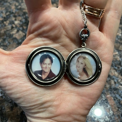 Vintage Style Ornate Locket Silver Tone/wedding Necklace/anniversary ...