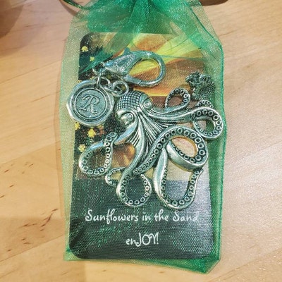 Octopus Key Chain Octopus Key Ring Octopus Purse Charm Stocking Stuffer ...