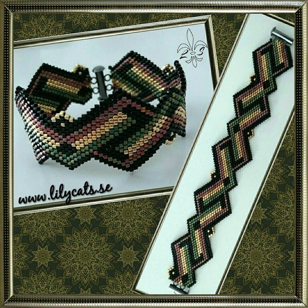 Beaded Bracelet Tutorial Bead Lace Gold Netting Stitch - Etsy