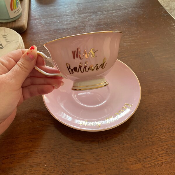 Tea Cup | Personalized Tea Cup | Custom Tea Cup | Tea Lover Gift ...