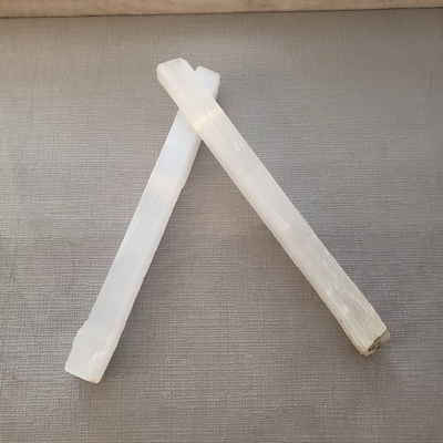 9 In. SELENITE Wand LARGE Magic Fairy Wands Crystal Healing Selenite ...