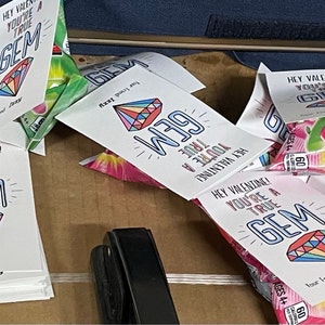 PRINTABLE Party Favor Tag, Ring Pop Party Favor Thank You Card, Easy ...