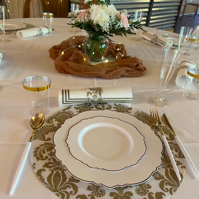 Wedding Placemats.square Gold, Wedding Chargers, Wedding Decorations ...
