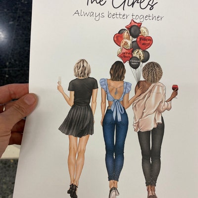 Custom Best Friend Portrait PRINTABLE Personalized BFF - Etsy