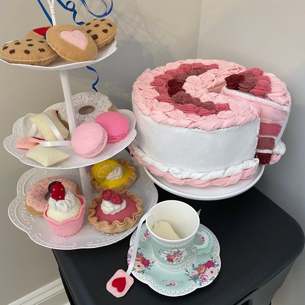 Felt Tea Party/felt Play Food/felt Party Food - Etsy