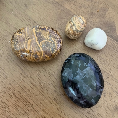 Large Tumbled Picture Jasper, Grounding & Protection, Pocket Crystal ...