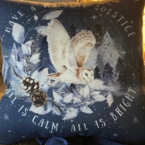 Winter Solstice Glass Ornament / Merry Solstice / Happy Winter / Yule ...