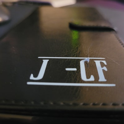 Personalized Custom MONOGRAM Decal Sticker Vinyl Phone Case Clear Cover ...