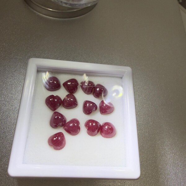 100 Pieces Burmese Red Spinel Rough Gemstone | Natural Rare Raw ...