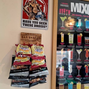 Bar Snacks Holder / Dispenser/ Clip Board Wall Mounted Ideal for Home ...